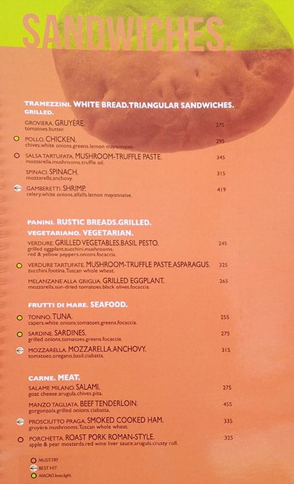 Menu at Seattle's Best Coffee - Ayala Malls Manila Bay restaurant ...