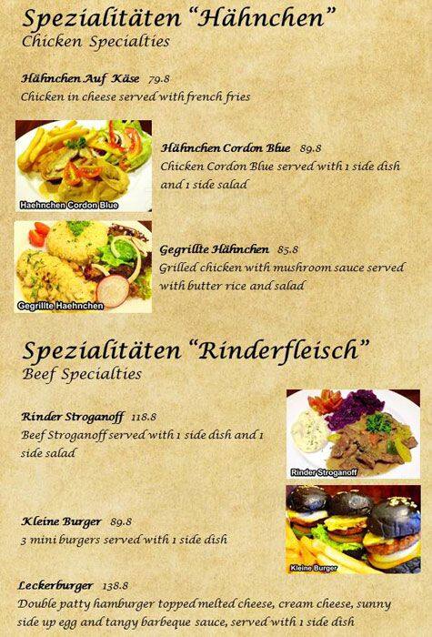 Carta del restaurante Die Livi Haus, Bekasi