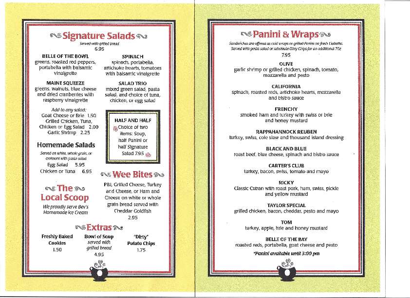 Menu at The Local cafe, Irvington