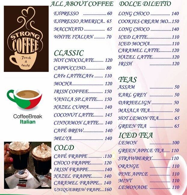 Unique Brew Menu, Menu for Unique Brew, Banjara Hills, Hyderabad - Zomato