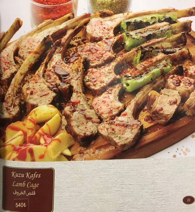 Menu at Taksim, Beyoglu, Istanbul, Mete Cd. 16 A