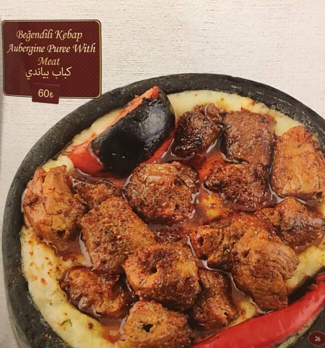 Menu at Taksim, Beyoglu, Istanbul, Mete Cd. 16 A