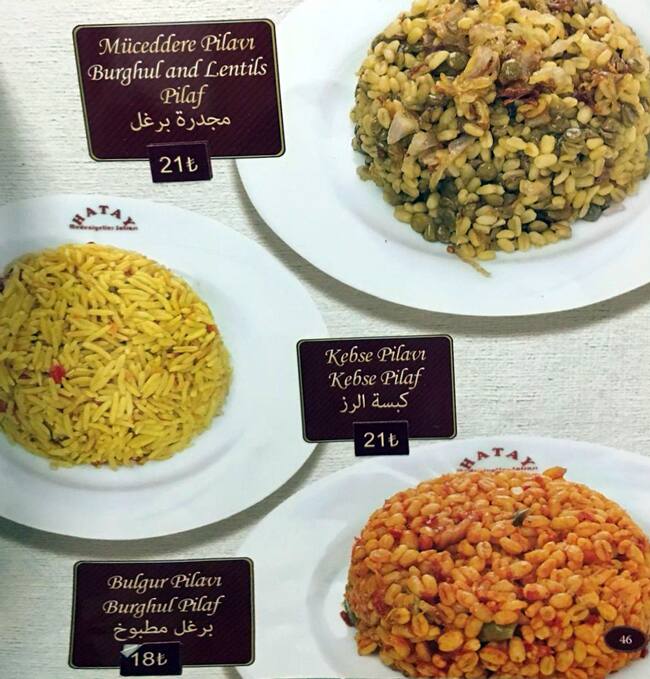 Menu at Taksim, Beyoglu, Istanbul, Mete Cd. 16 A
