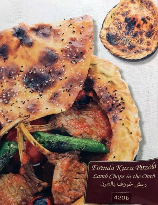 Menu at Taksim, Beyoglu, Istanbul, Mete Cd. 16 A