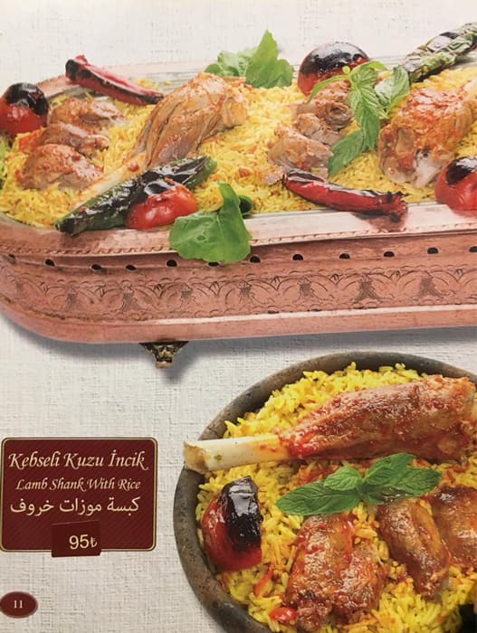 Menu at Taksim, Beyoglu, Istanbul, Mete Cd. 16 A