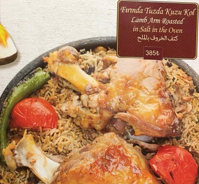 Menu at Taksim, Beyoglu, Istanbul, Mete Cd. 16 A