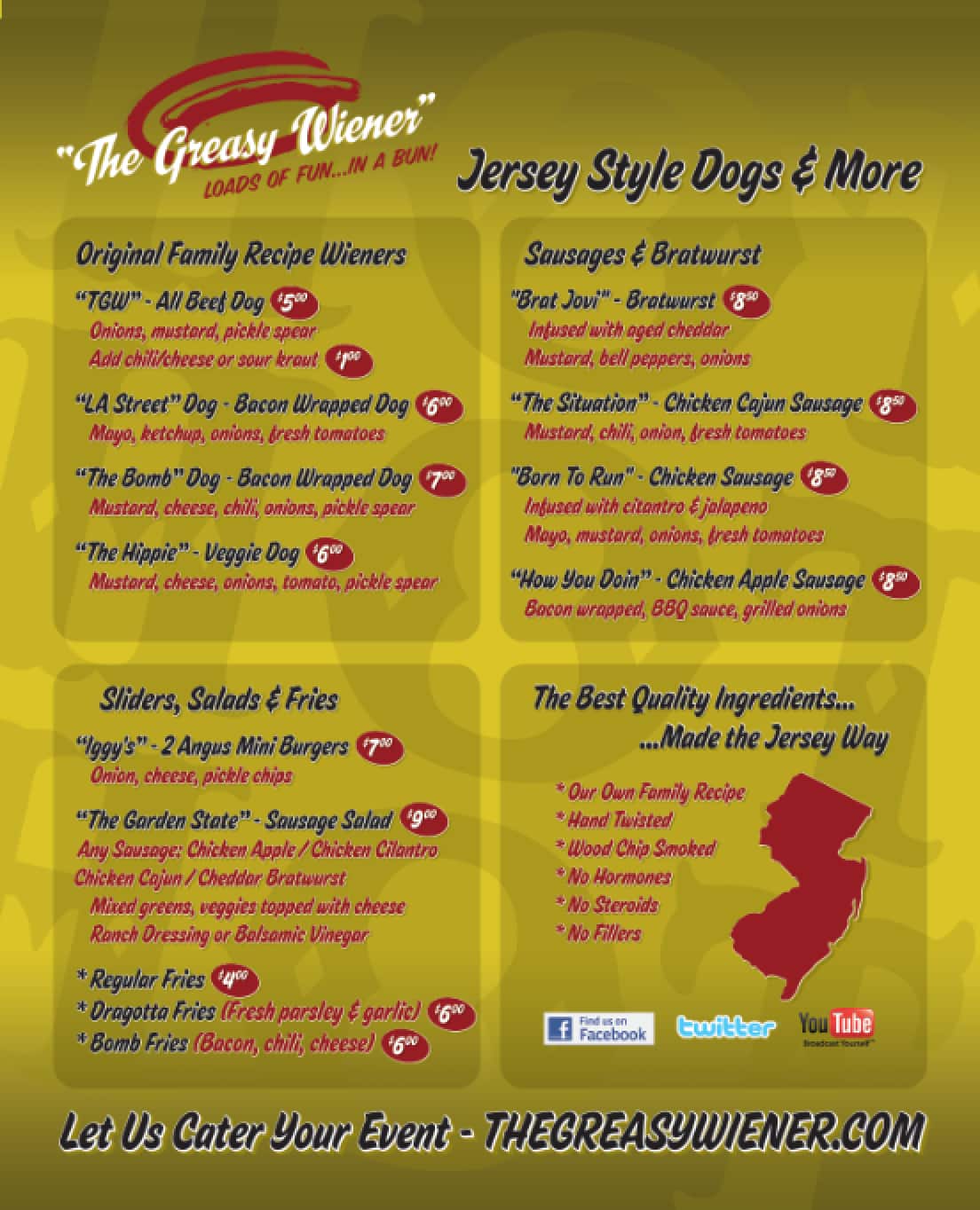 Grease Food Menu at Justin Salgado blog