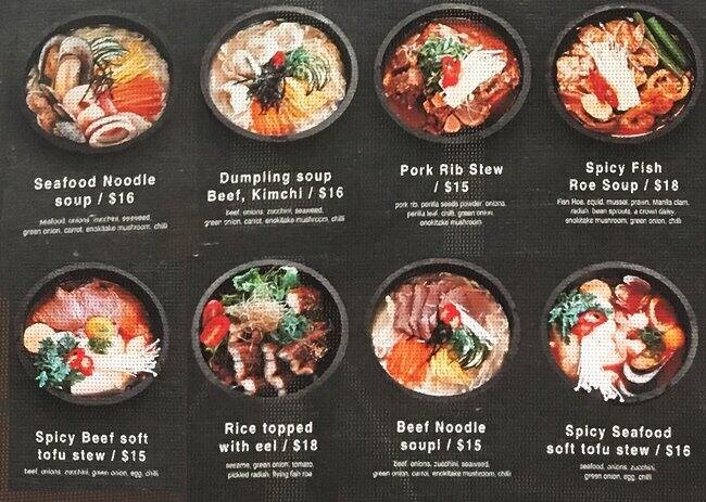 Menu at Kanzi Lounge cafe, Bankstown