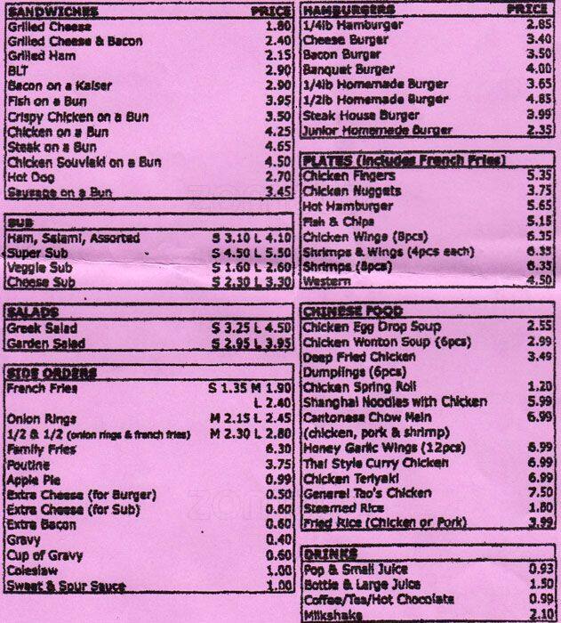 M.R. Burger Menu, Menu for M.R. Burger, Scarborough, Toronto ...