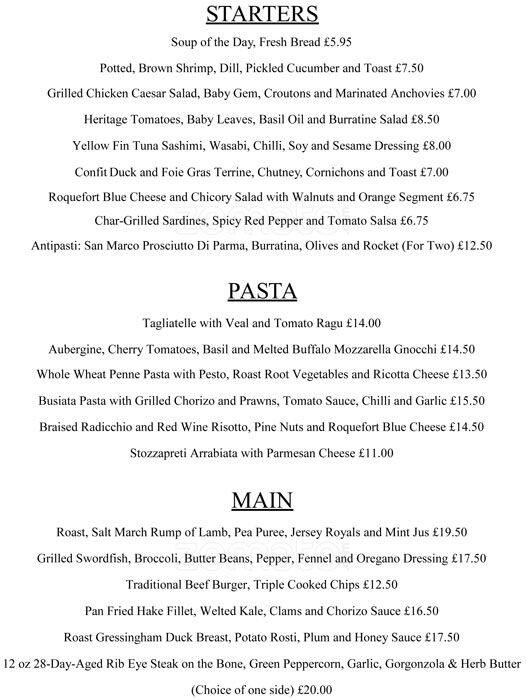 Alba Restaurant Menu, Menu for Alba Restaurant, Shoreditch, London ...