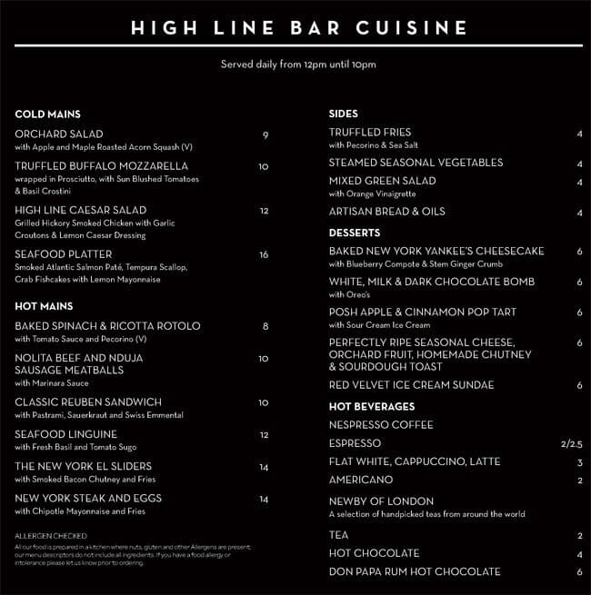 Menu at Genting Hotel pub & bar, Birmingham