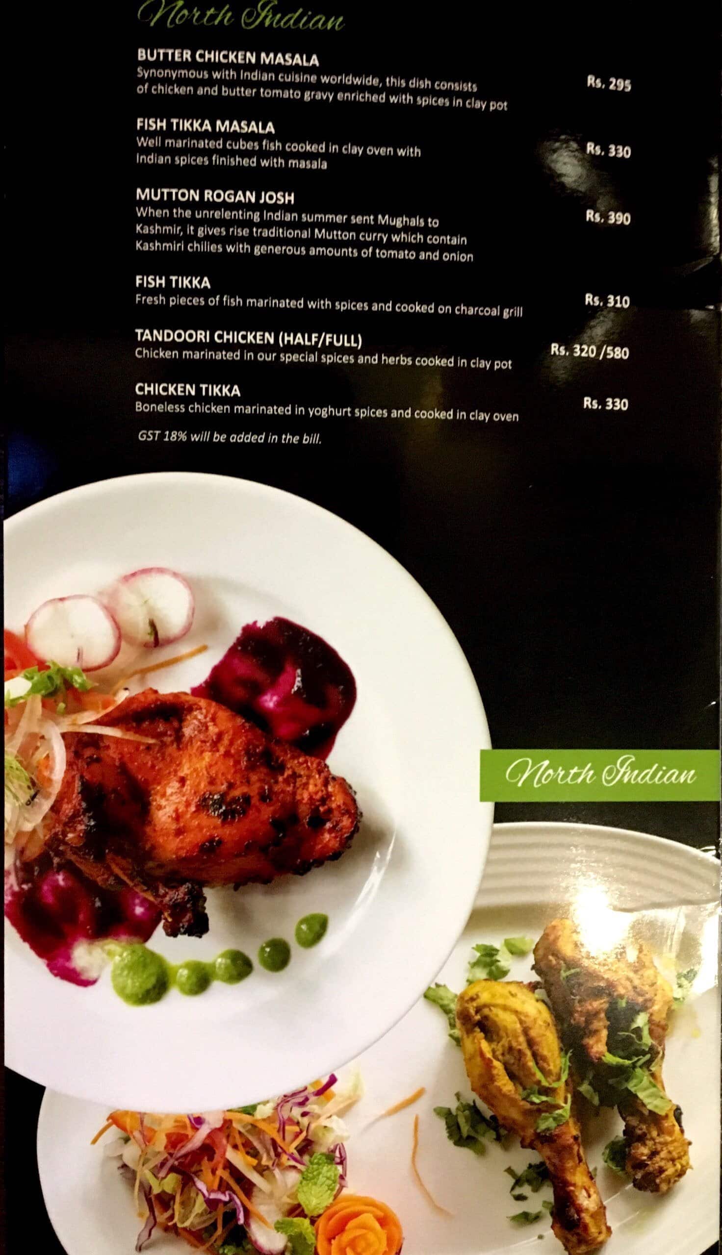 Menu at Blue Bell Multi Cuisine Restaurant - Flora Airport Hotel, Kochi