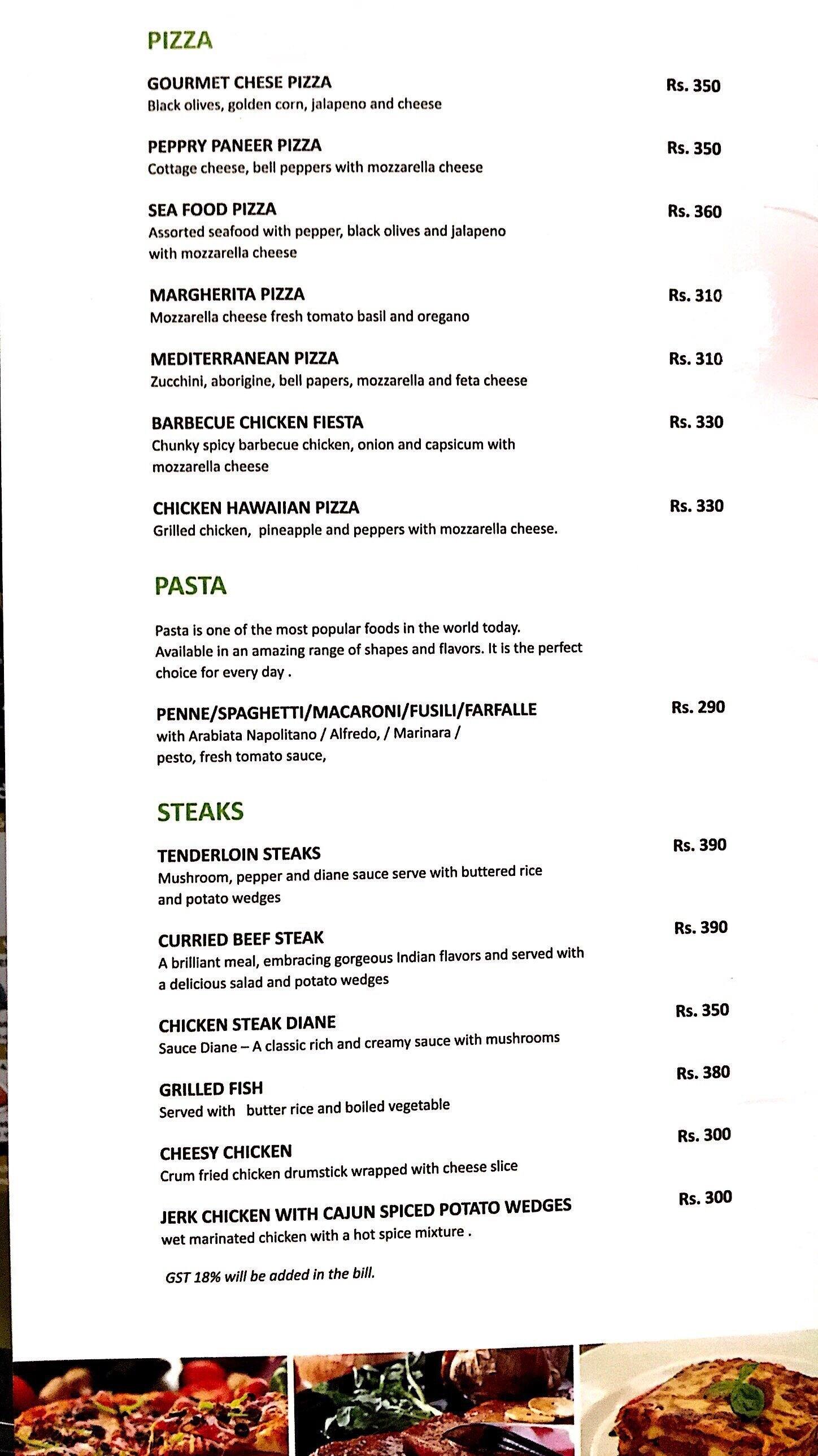 Menu at Blue Bell Multi Cuisine Restaurant - Flora Airport Hotel, Kochi
