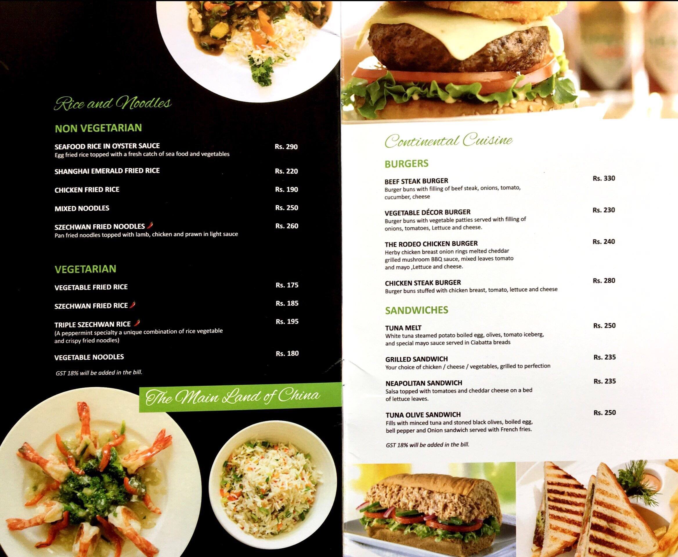 Menu at Blue Bell Multi Cuisine Restaurant - Flora Airport Hotel, Kochi