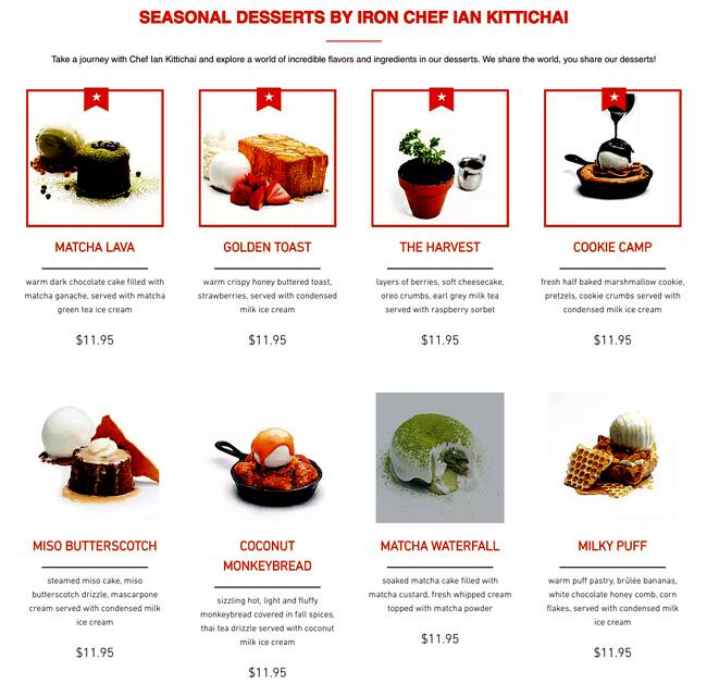 Menu at Spot Dessert Bar, West New York, 11 W 32nd St