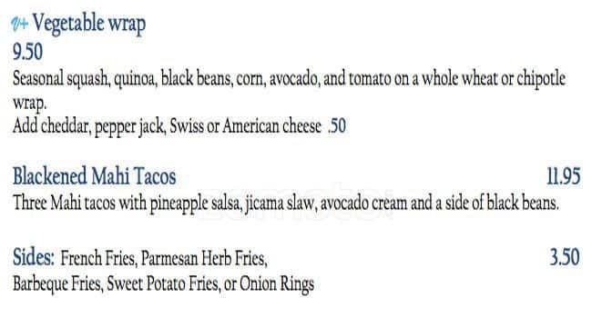 Menu at Hilton Austin Airport pub & bar, Austin, Hotel Dr