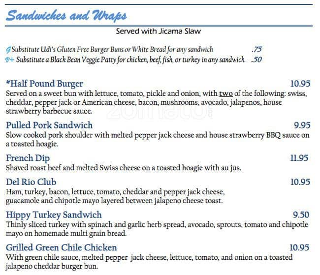 Menu at Hilton Austin Airport pub & bar, Austin, Hotel Dr
