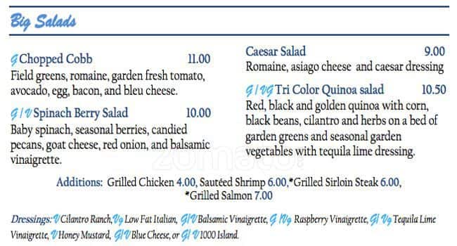 Menu at Hilton Austin Airport pub & bar, Austin, Hotel Dr