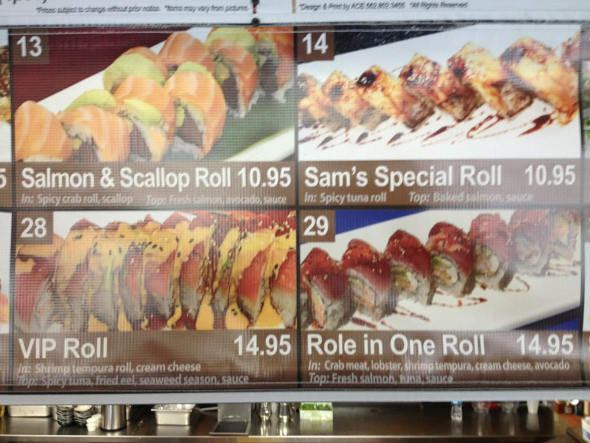 Menu at KJ Sushi & Korean BBQ, Fayetteville