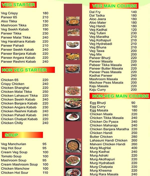 Menu of Hotel Rudra's Kitchen, Wakad, Pune