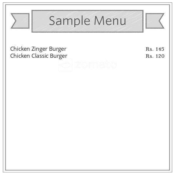 Menu of Burger Classic, Kothrud, Pune