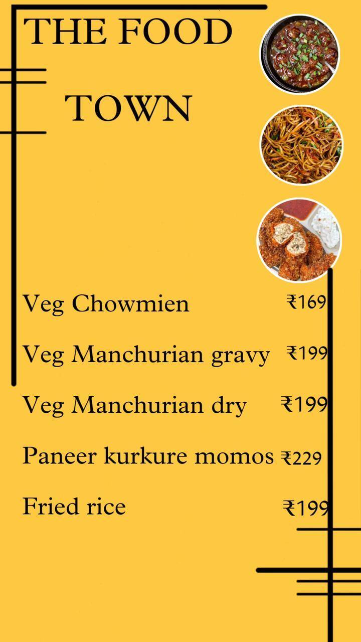 Menu of The Food Town, Rohini, New Delhi