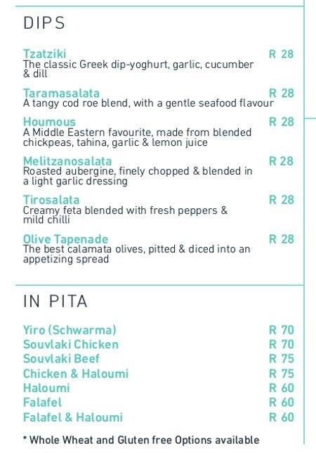 Menu at Mezepoli Meze & Wine Bar, Cape Town