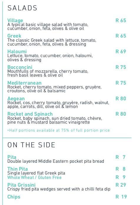 Menu at Mezepoli Meze & Wine Bar, Cape Town