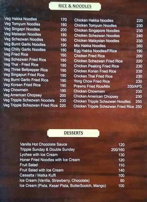 Menu at The Boss, Pimpri-Chinchwad, Hotel Eagle Executive
