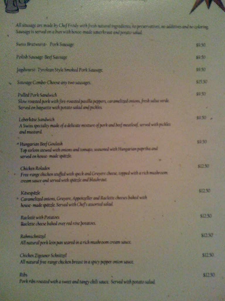 Menu at Beerhive Pub, Salt Lake City