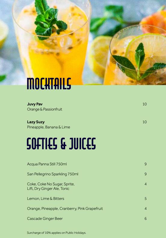 Menu at Hi-Line pub & bar, Perth