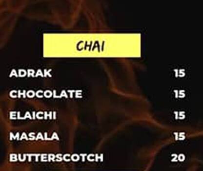 Menu at Open window cafe, Indore