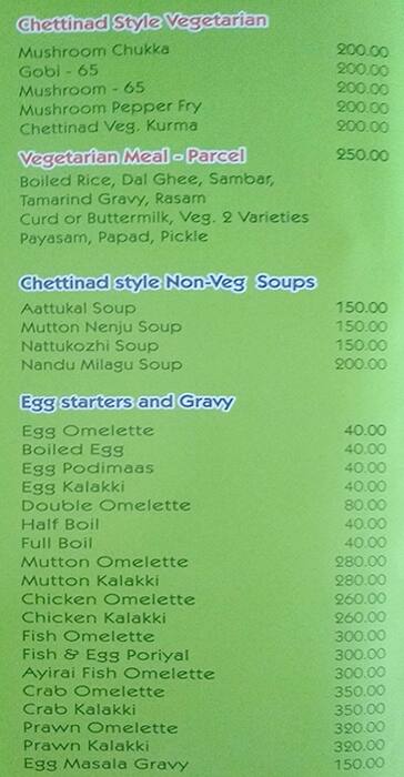 Madurai Kumar Mess Menu, Menu for Madurai Kumar Mess, T. Nagar, Chennai ...