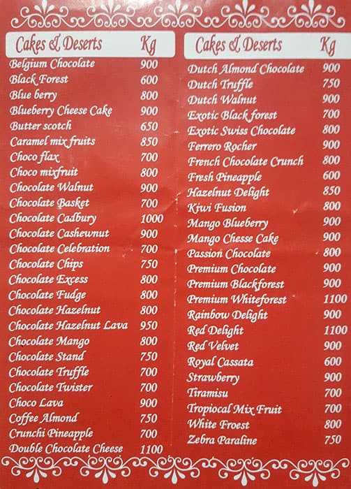 Menu of Creamy & Spicy, Ghansoli, Navi Mumbai
