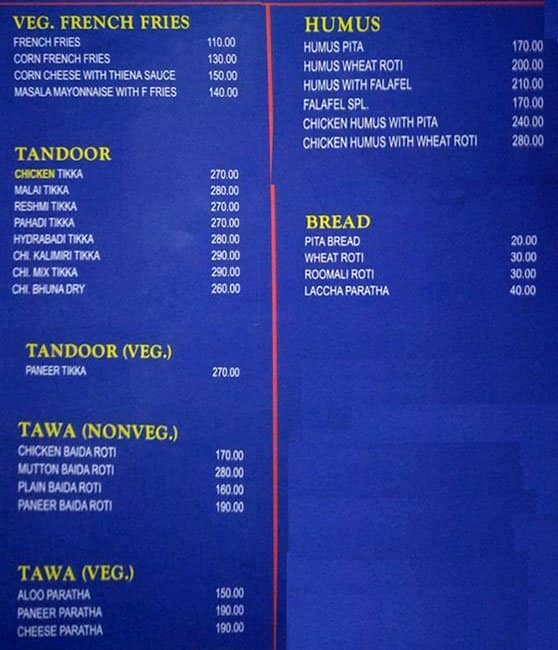 Carter's Blue Menu, Menu for Carter's Blue, Juhu, Mumbai - Zomato