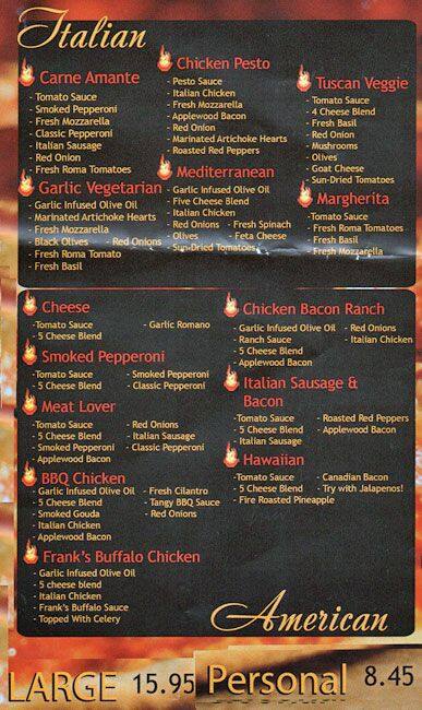 Tuscan Stone Pizza Menu, Menu for Tuscan Stone Pizza, Bellevue ...