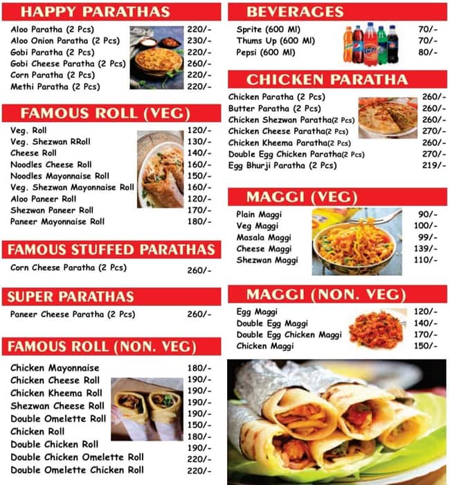 Menu of Sana Kitchen, Chembur, Mumbai