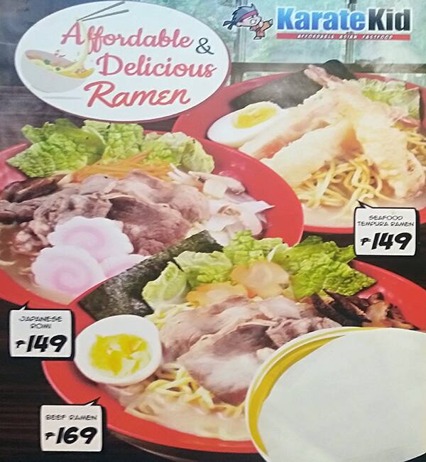 Menu at Karate Kid - SM City Santa Rosa restaurant, Santa Rosa, Ground ...