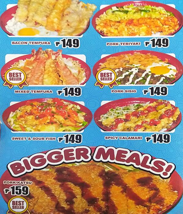 Menu at Karate Kid restaurant, Quezon City, SM City North EDSA