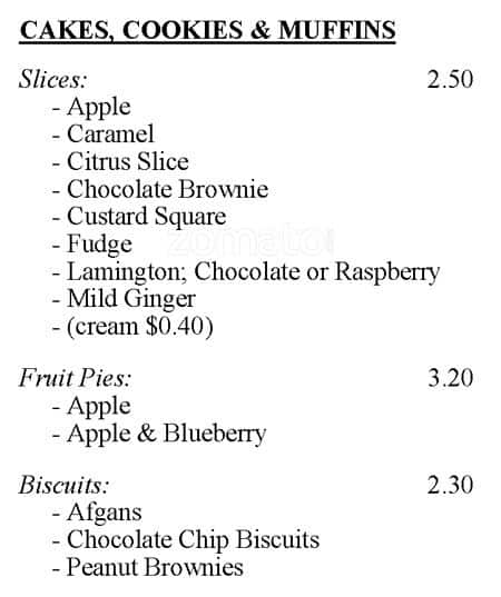 Menu at NorthEnd FoodBar & Bakery, Hamilton