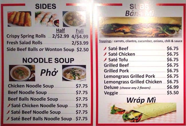 Menu at Top Taste restaurant, Houston