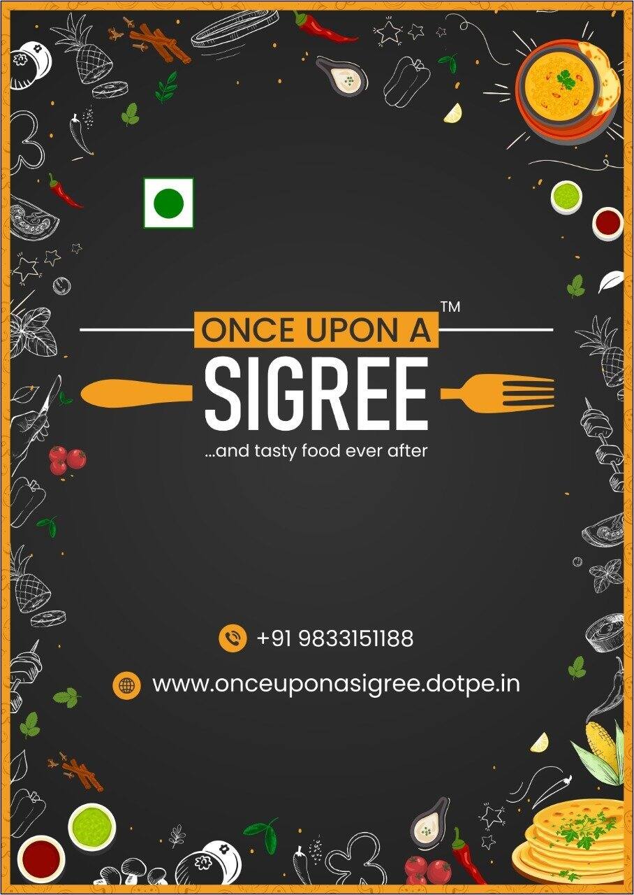 Menu of Once Upon A Sigree, Bhayandar, Mumbai