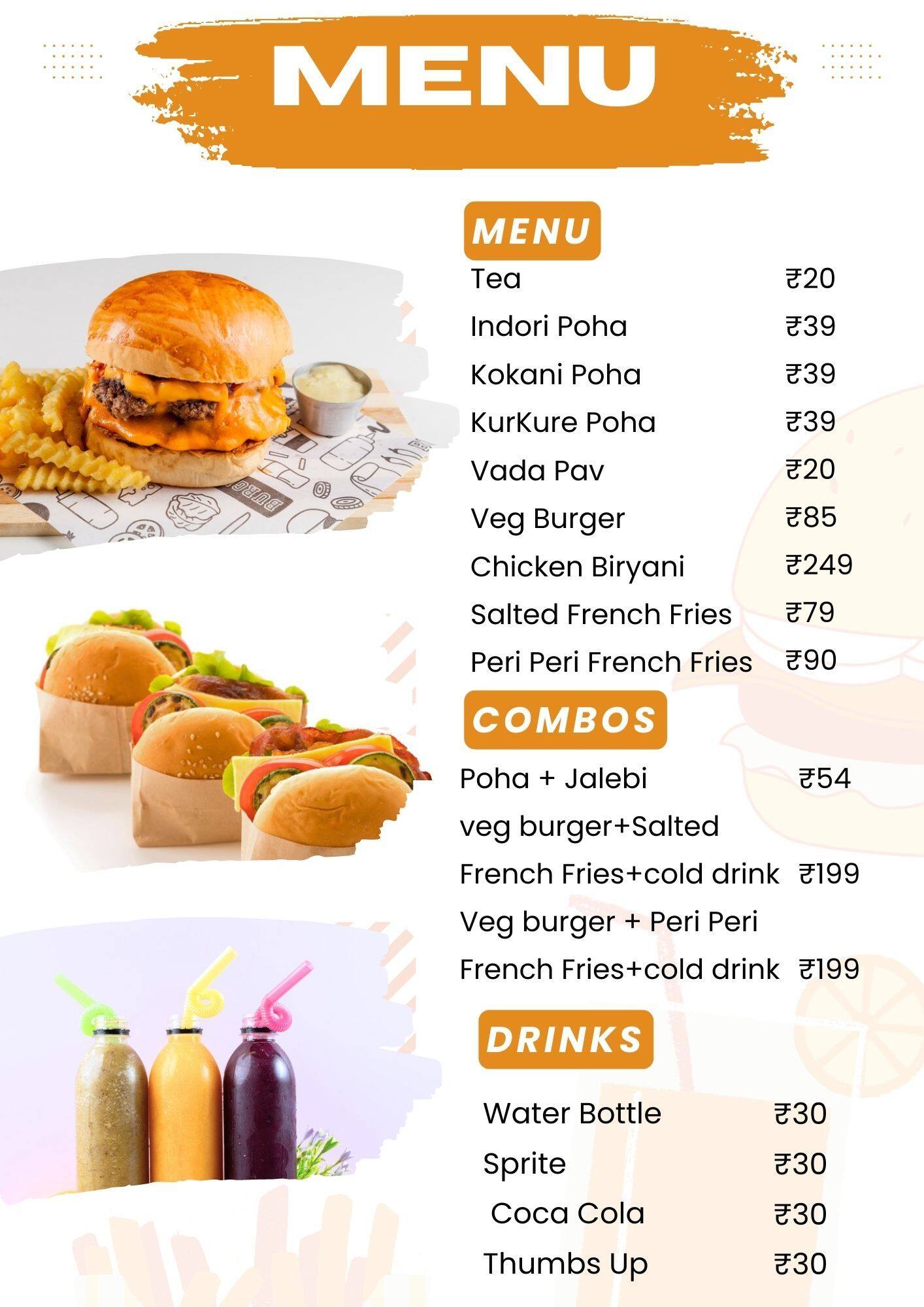 Menu of Food Junction, Hinjawadi, Pune