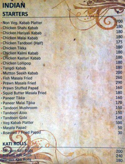Down The Road Menu, Menu for Down The Road, Panaji, Goa - Zomato