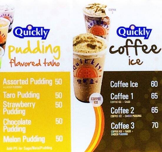 Menu at Quickly pub & bar, Mandaue City, Ouano Ave G/F