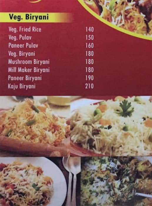 Menu of Amazing Hydrabadi Dum Biryani, Bopal, Ahmedabad