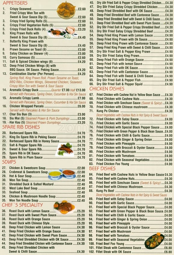 Wong Sheng Menu, Menu for Wong Sheng, Prestwich, Manchester - Zomato UK