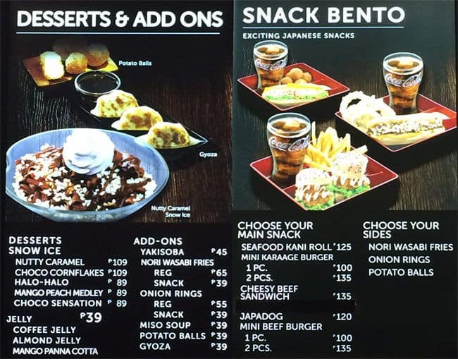 Tokyo Tokyo a Cebu: Foto del Menu con Prezzi - Zomato Filippine