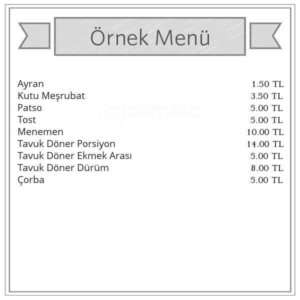 Menu at Lezzet Bufe, Istanbul, 35/10 Sk. 1/B
