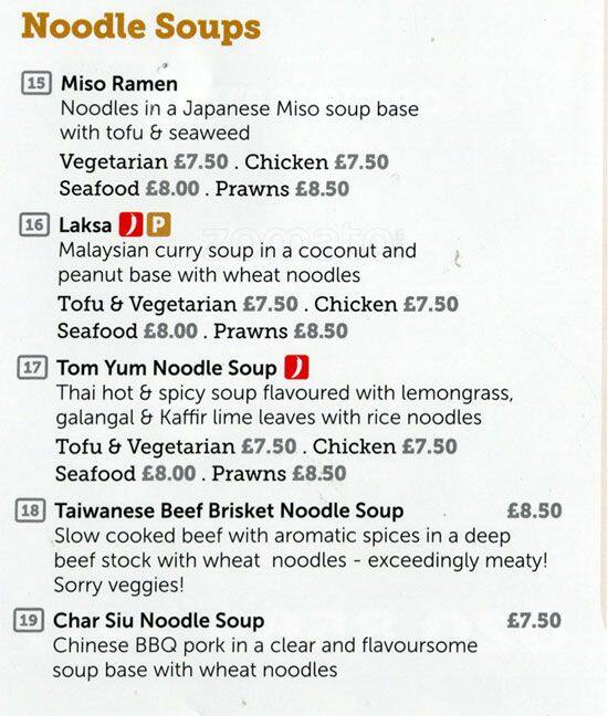Menu at Hei Hing restaurant, Isleworth